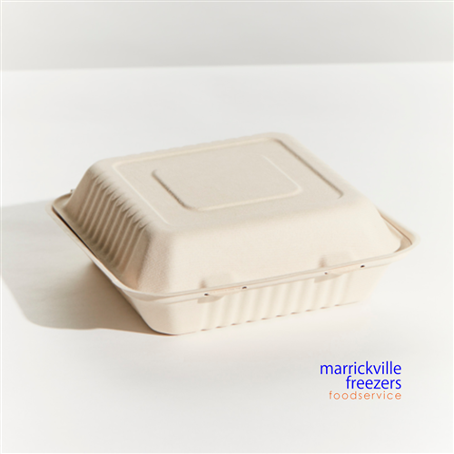 Dinner Box Large White Sugarcane Clamshell 200's - - Marrickville ...